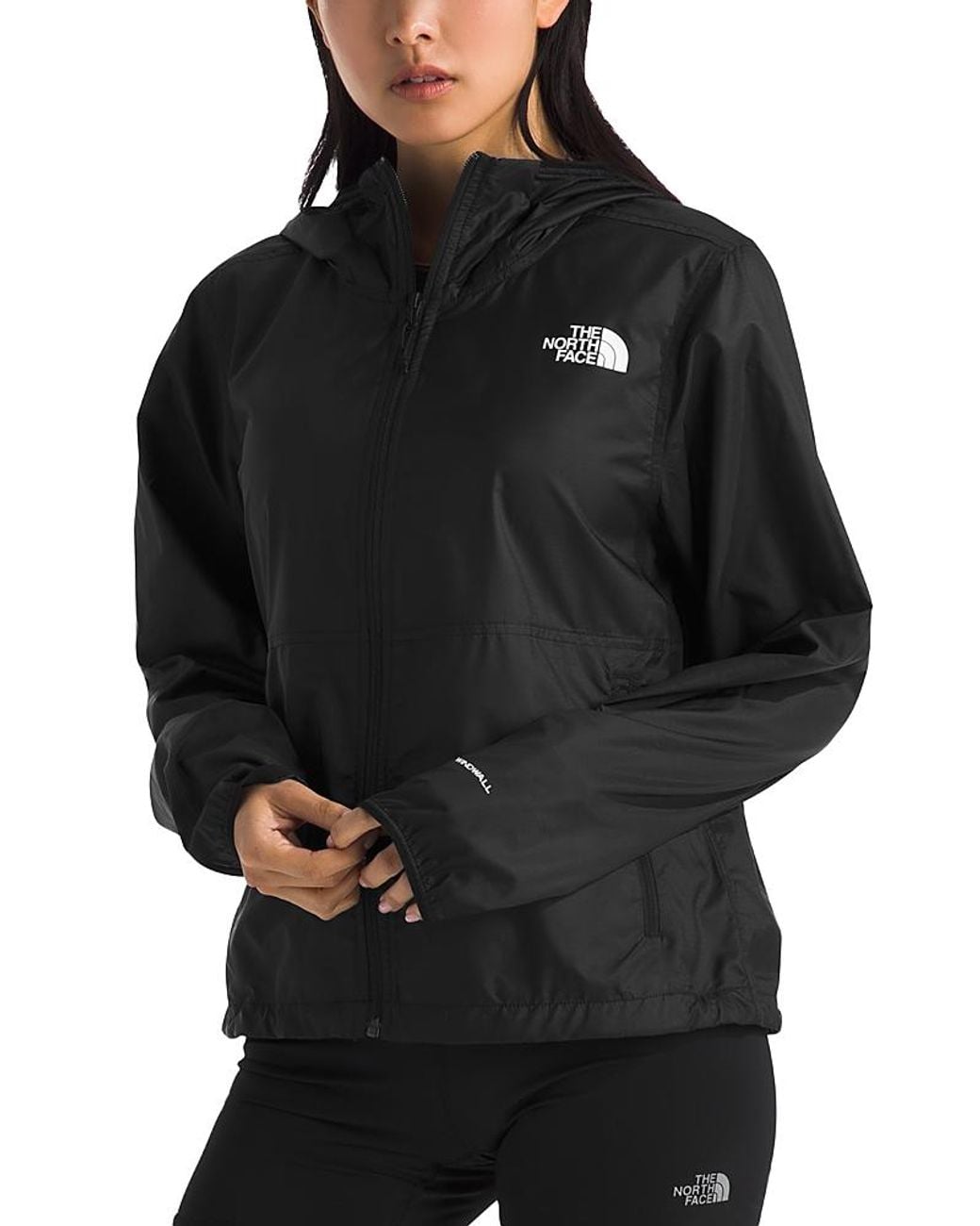 The North Face Cyclone Hooded Wind Jacket in Black | Lyst