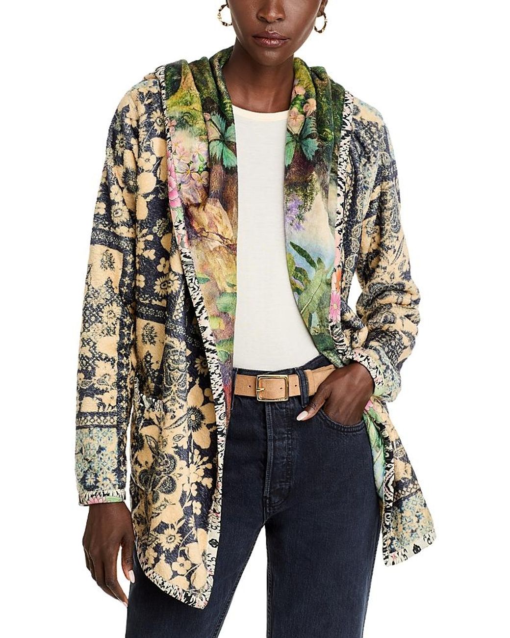 Johnny Was Joan Reversible Sherpa Jacket | Lyst