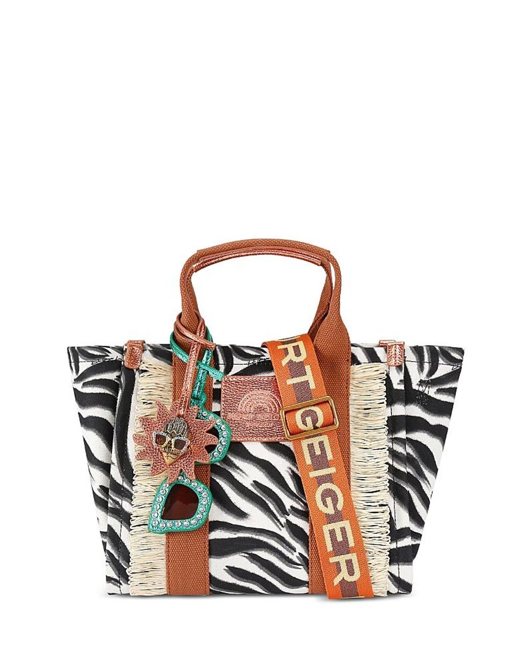 Kurt Geiger Southbank Small Shopper Tote in White | Lyst