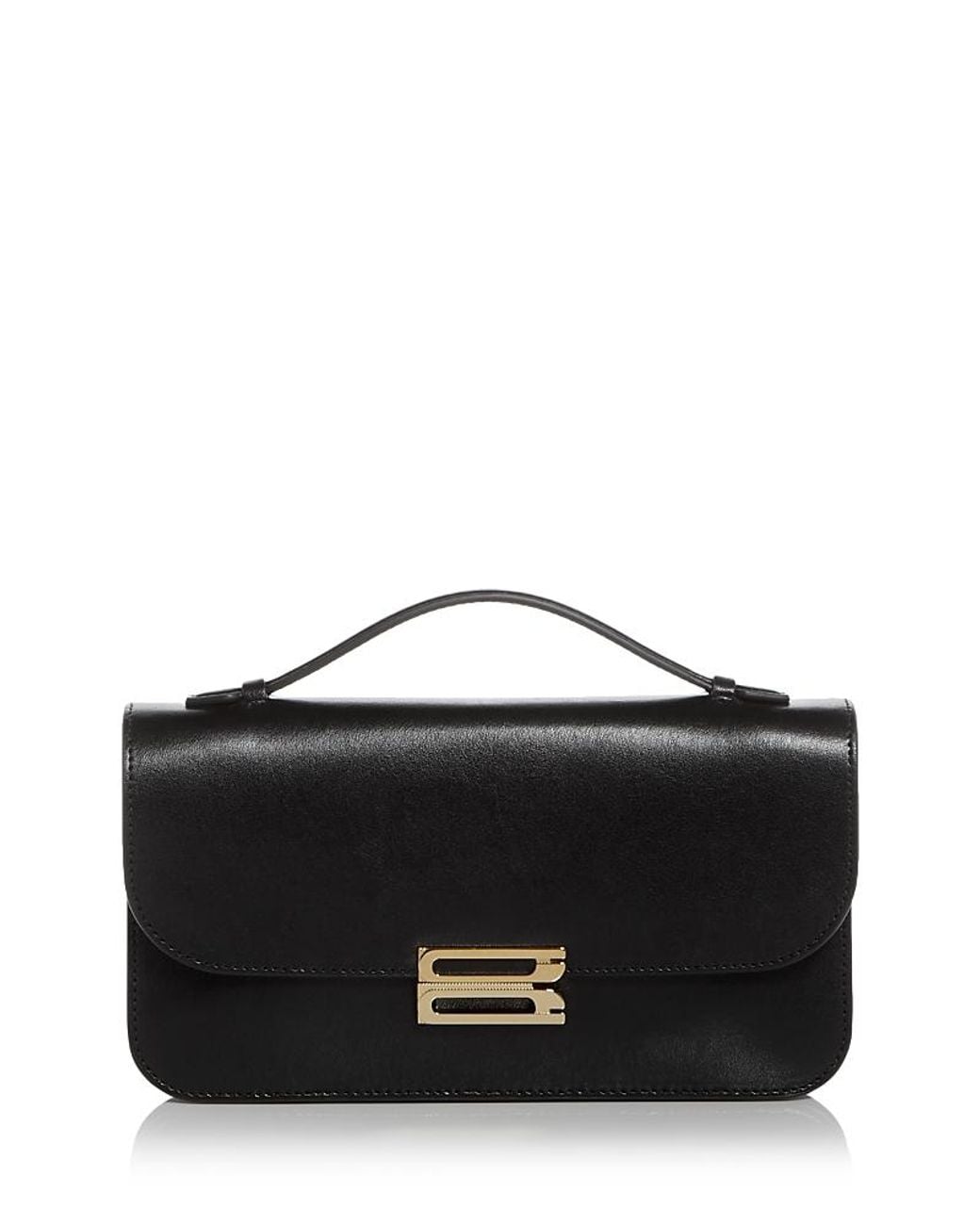 Victoria Beckham Mini Dorian Leather Shoulder Bag in Black | Lyst