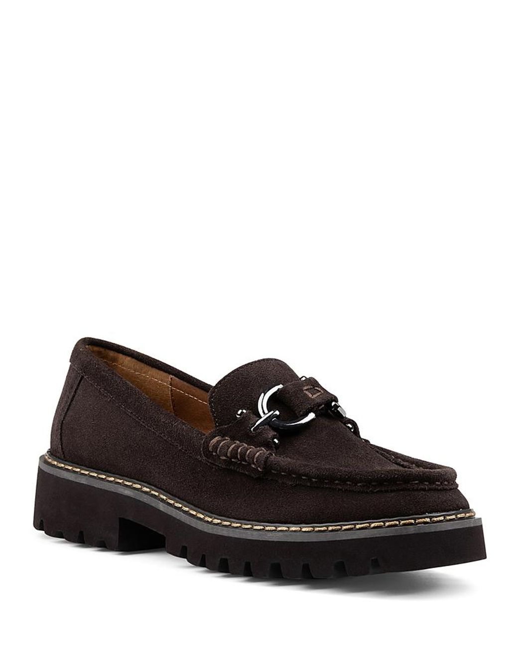 Donald J Pliner Moc Toe Loafers in Black | Lyst