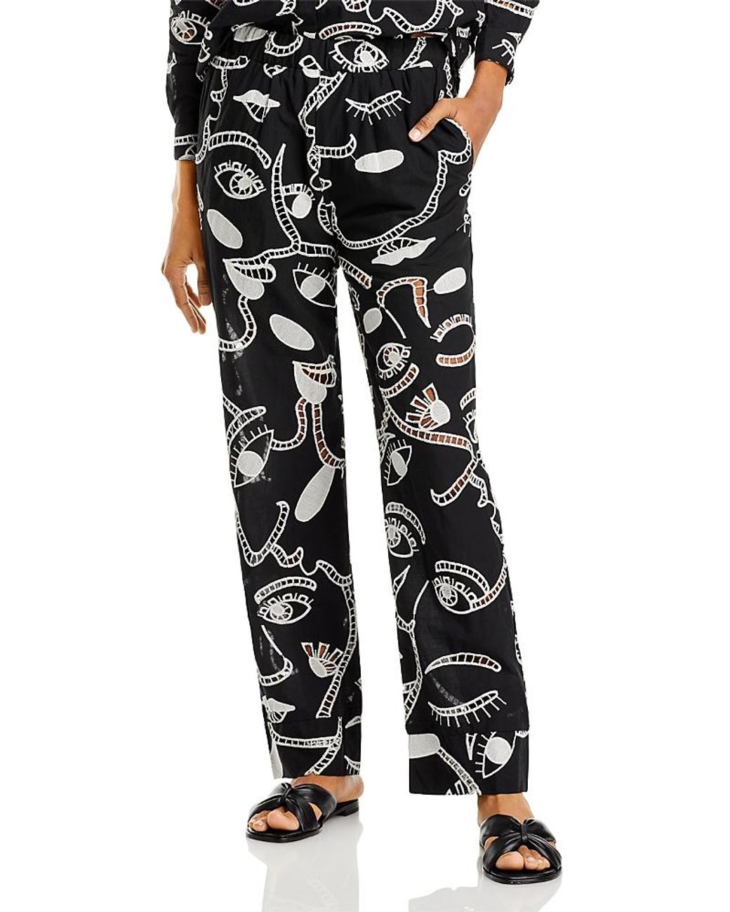 FARM Rio Richelieu Faces Pants in Black | Lyst