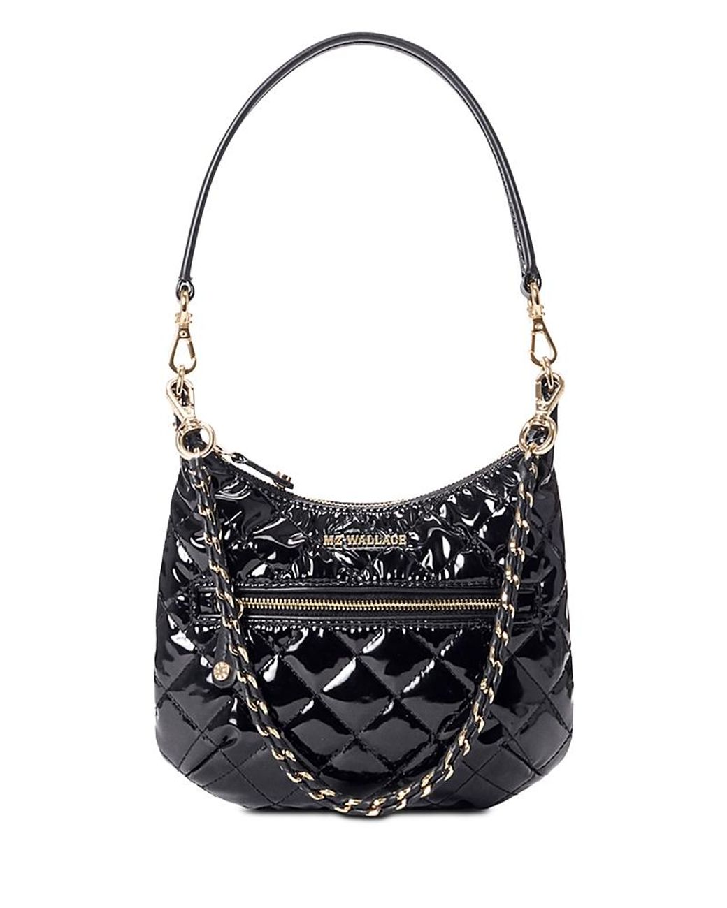 MZ Wallace Mini Crosby Top Handle Bag in Black | Lyst