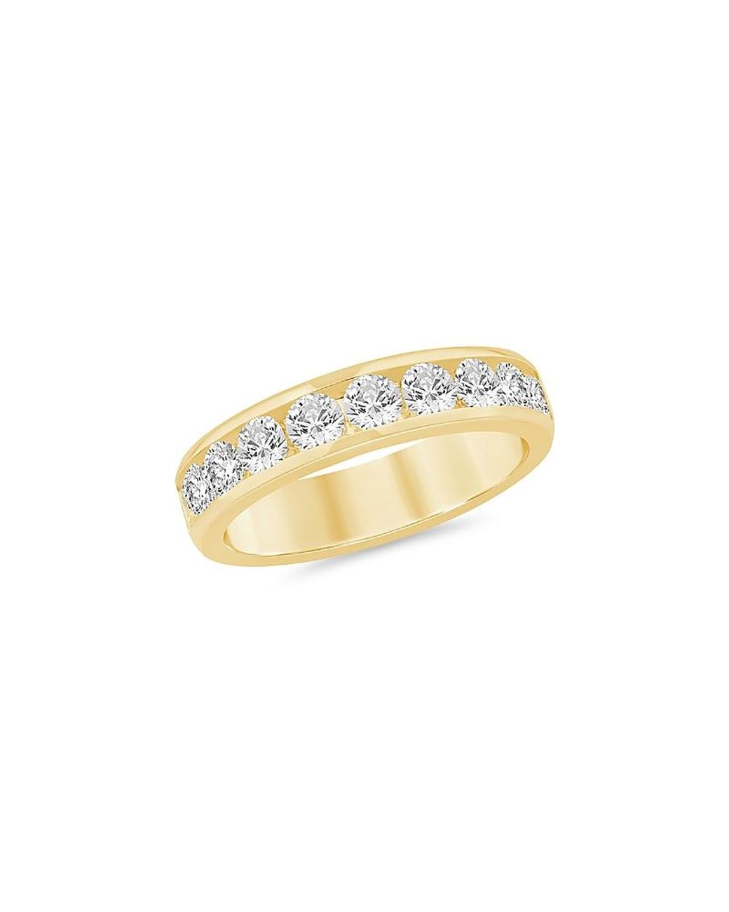 Bloomingdale's Fine Collection Diamond Channel Set Band Ring in White ...