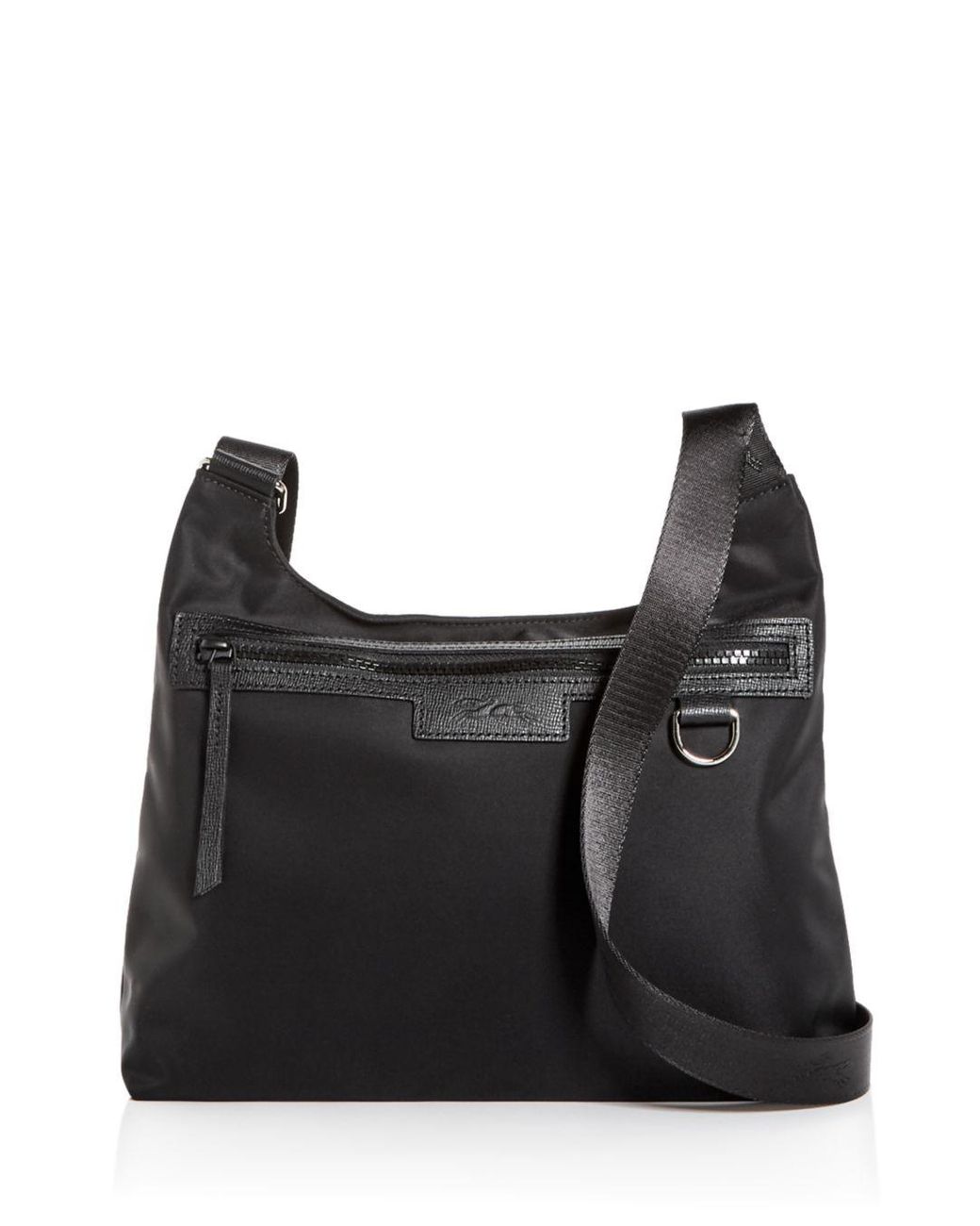 Longchamp Le Pliage Neo Flat Nylon Crossbody in Gray | Lyst