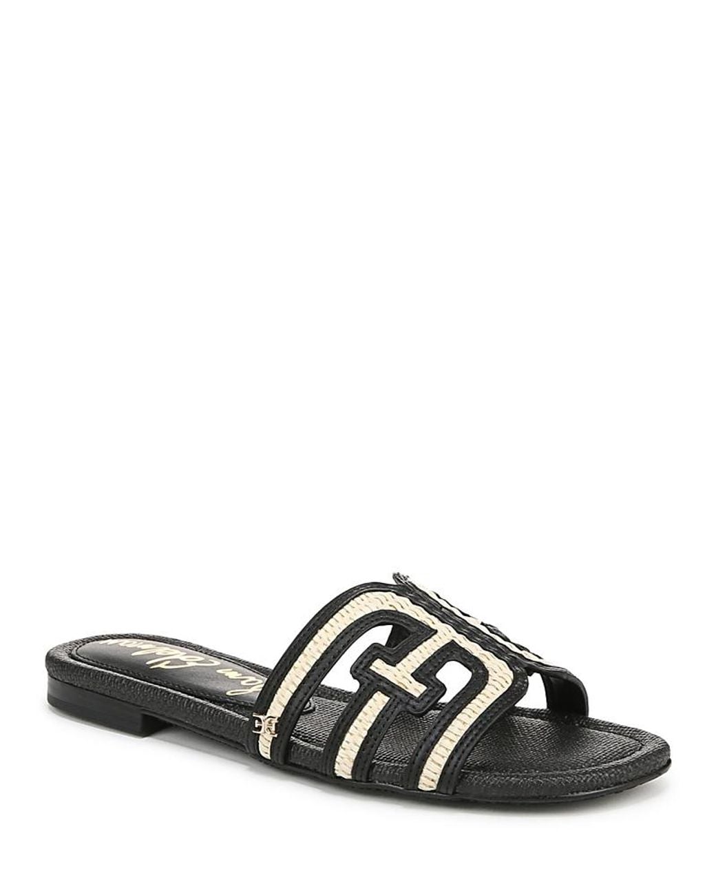 Sam Edelman Irina Slide Sandals in Black | Lyst