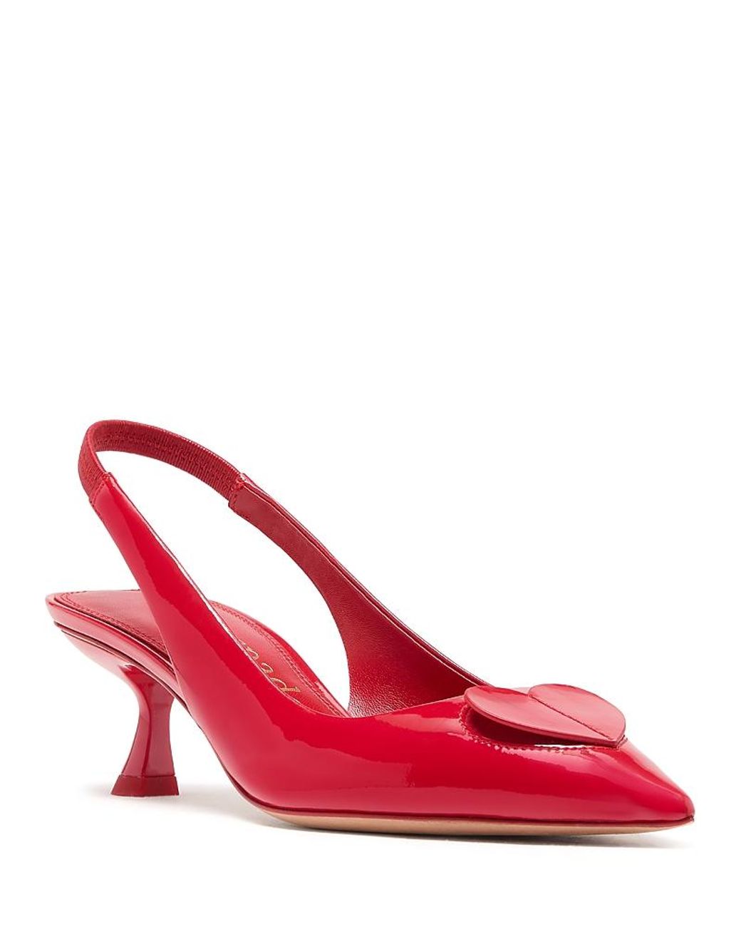 Kate Spade Lover Slingback Kitten Heel Pumps in Red | Lyst