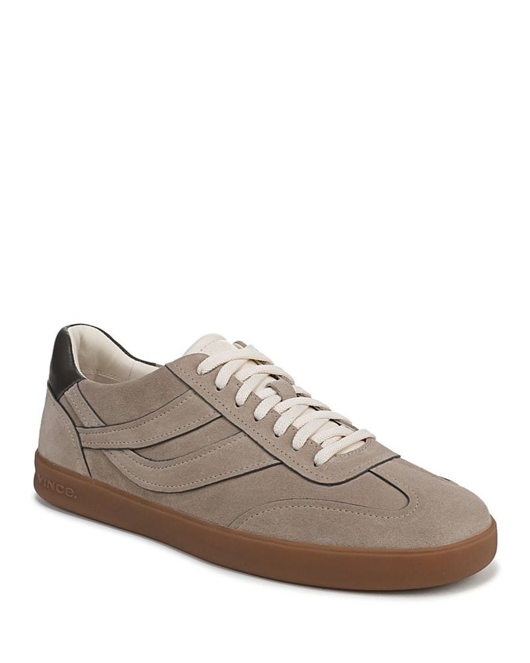 Vince Oasis Leather Lace Up Sneakers in Brown for Men | Lyst