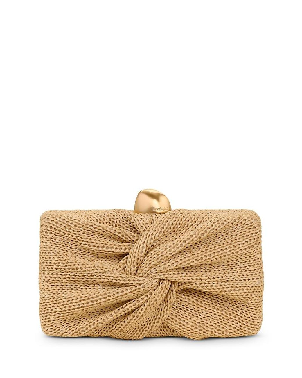 Cult Gaia Lisse Clutch in Natural | Lyst