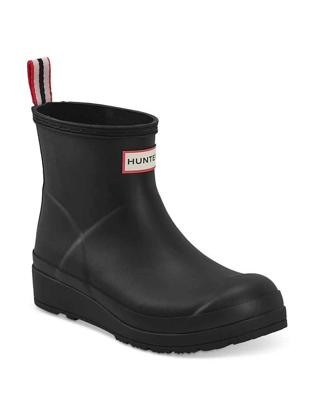 HUNTER Play Insulated Short Rain Boots in Black | Lyst