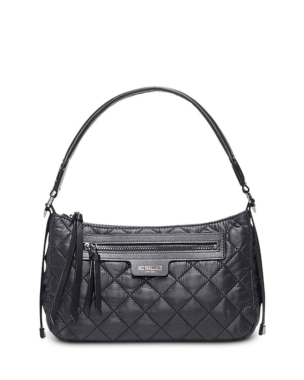MZ Wallace Park Small Quilted Leather Shoulder Bag in Black | Lyst