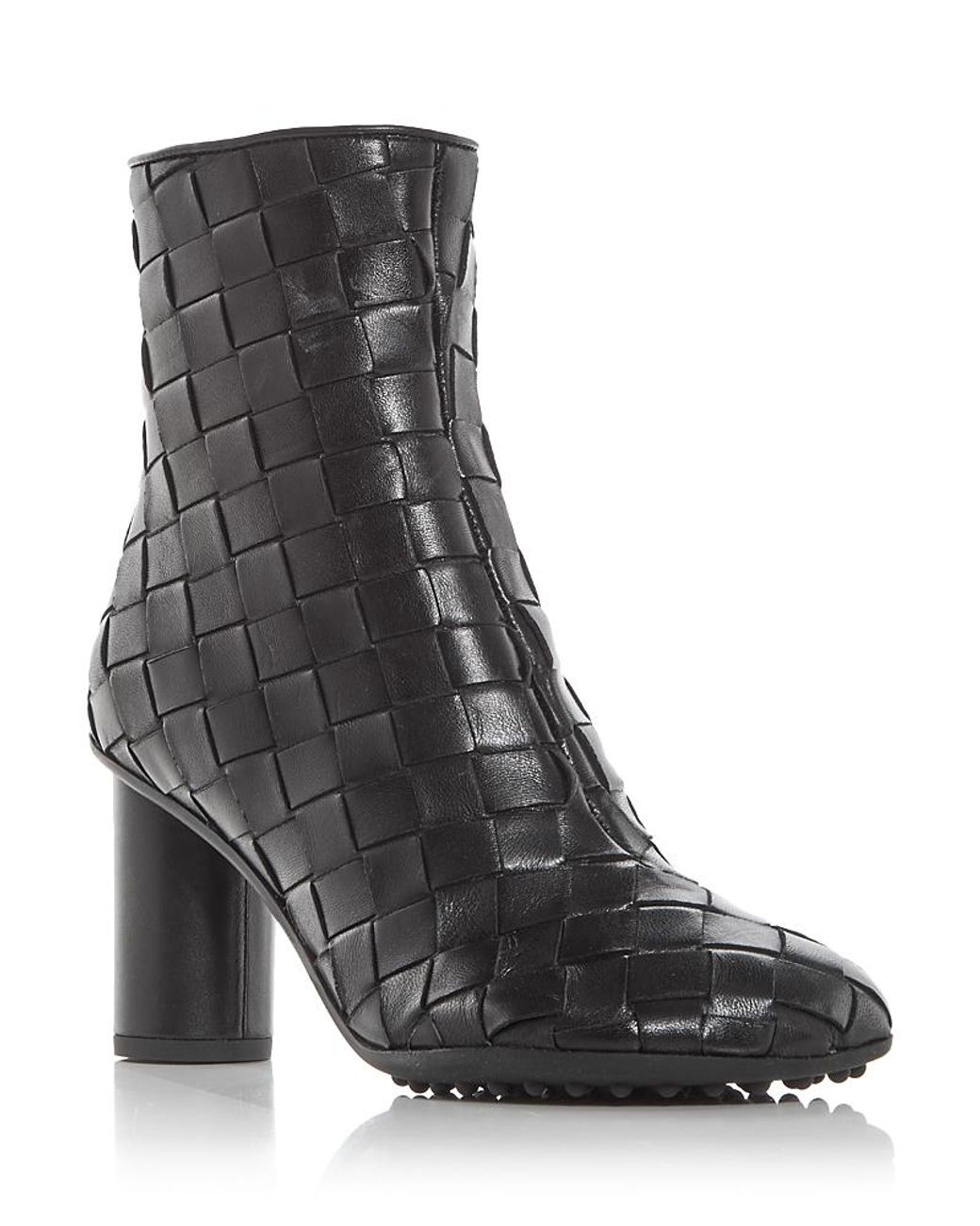 Bottega Veneta Atomic Woven Booties in Black | Lyst