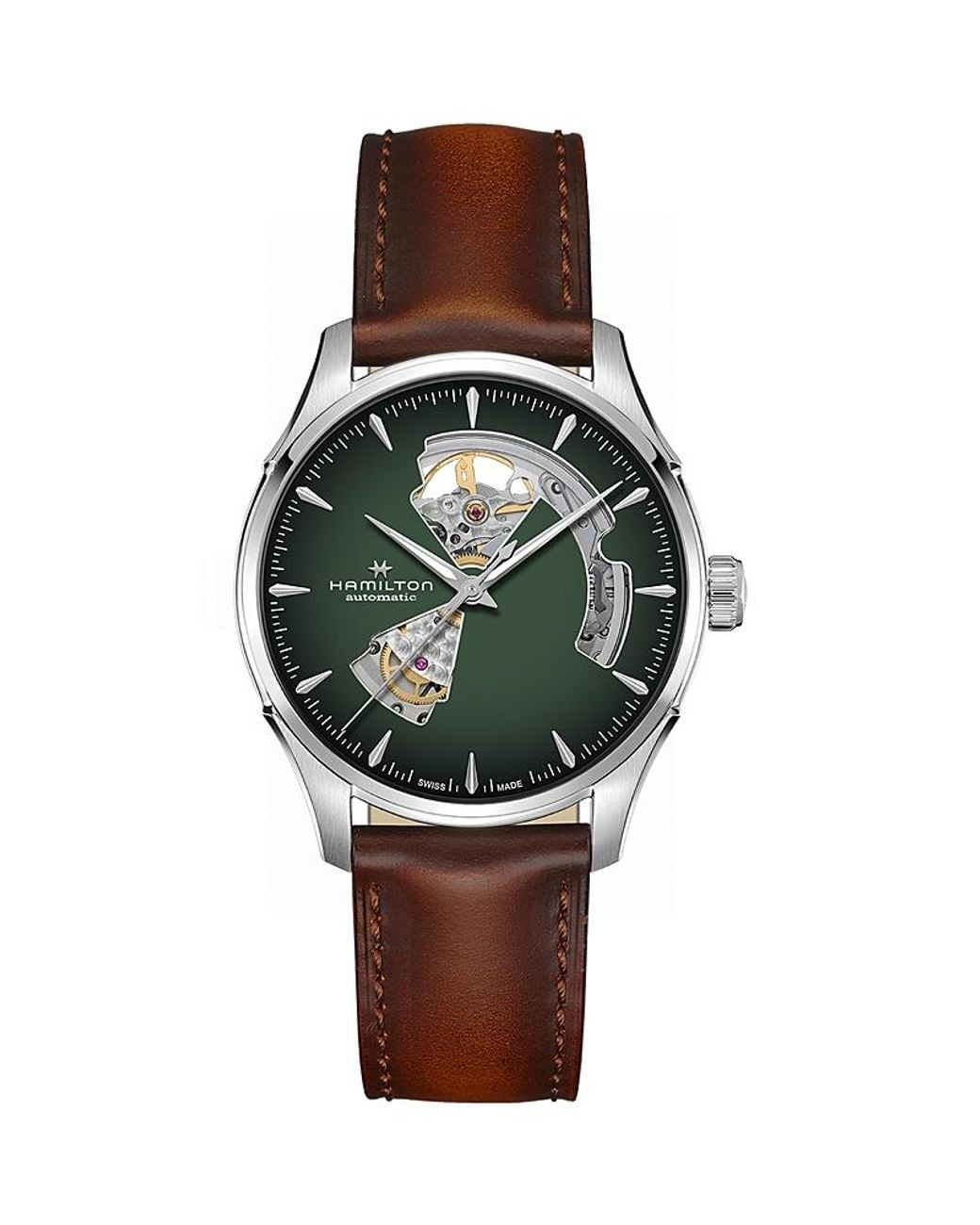Hamilton Jazzmaster Open Heart Watch, 40Mm in Gray | Lyst
