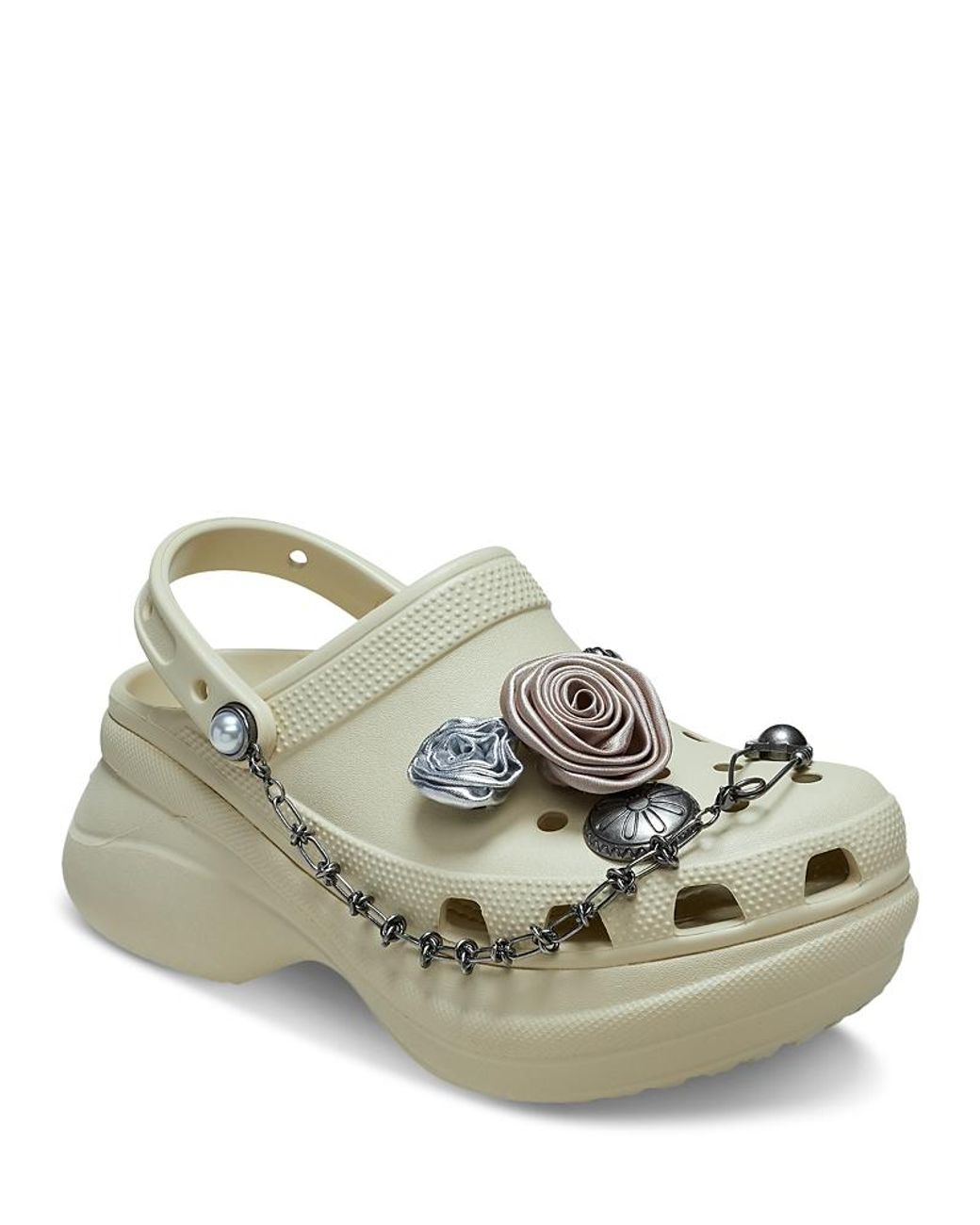 Crocs™ Bae Metallic Rose Clogs | Lyst