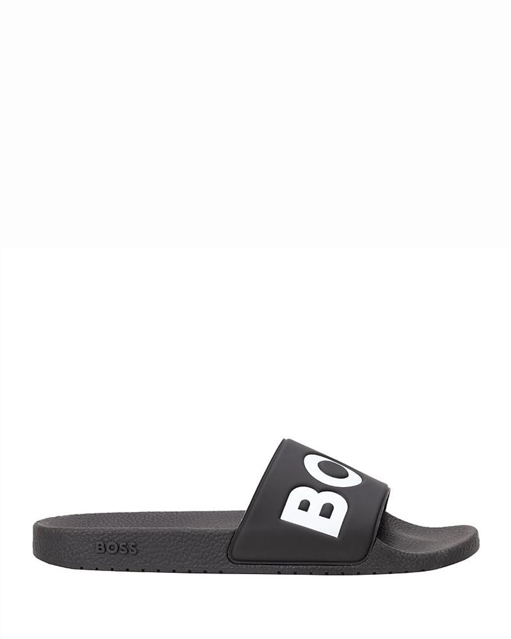 BOSS Aryeh Slide Sandals in White for Men | Lyst