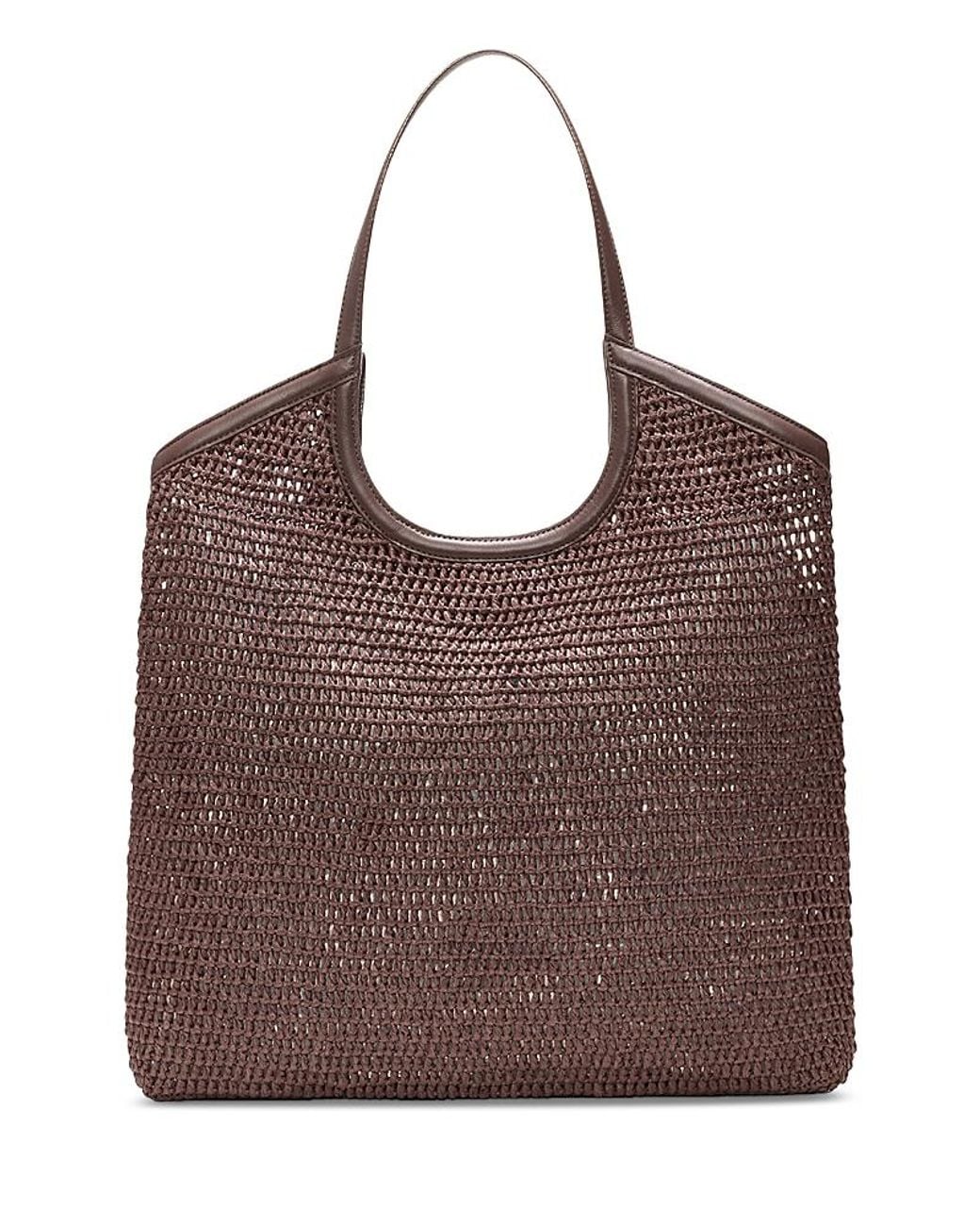 MZ Wallace Crochet Georgica Large Tote Bag in Brown | Lyst