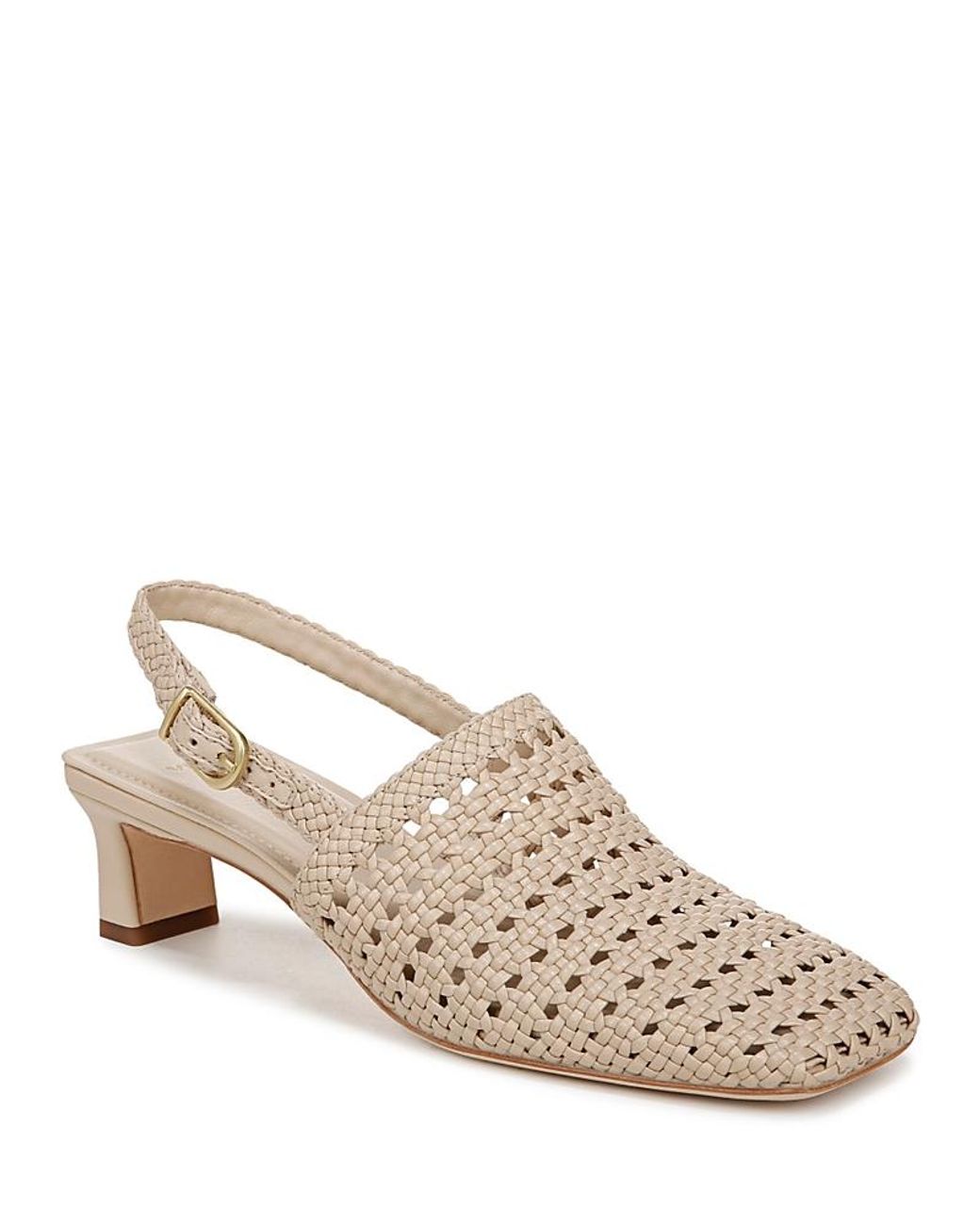 Vince Eris Slingback Pumps in Natural | Lyst