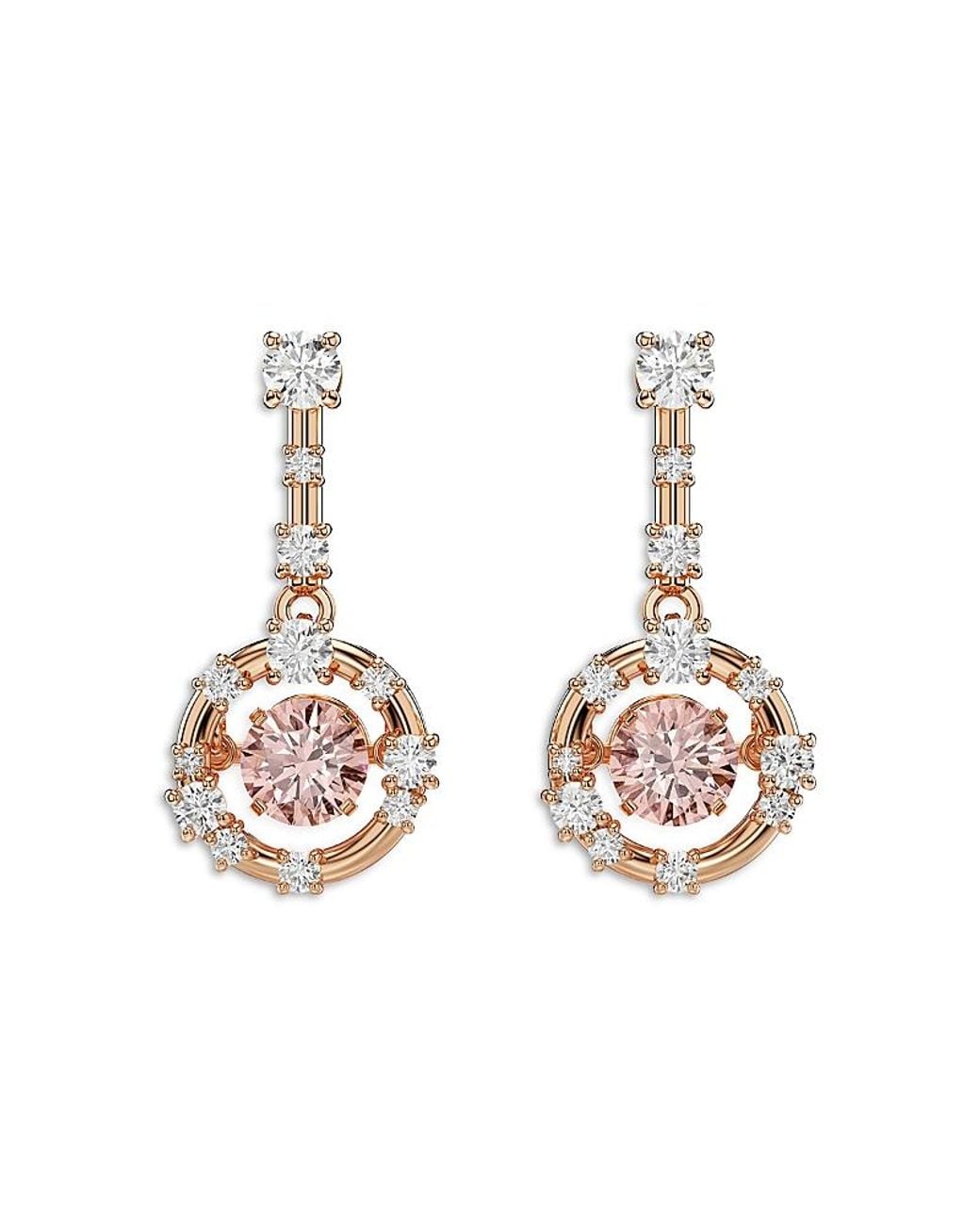 Swarovski Constella Dancing Stone Drop Earrings in Metallic | Lyst