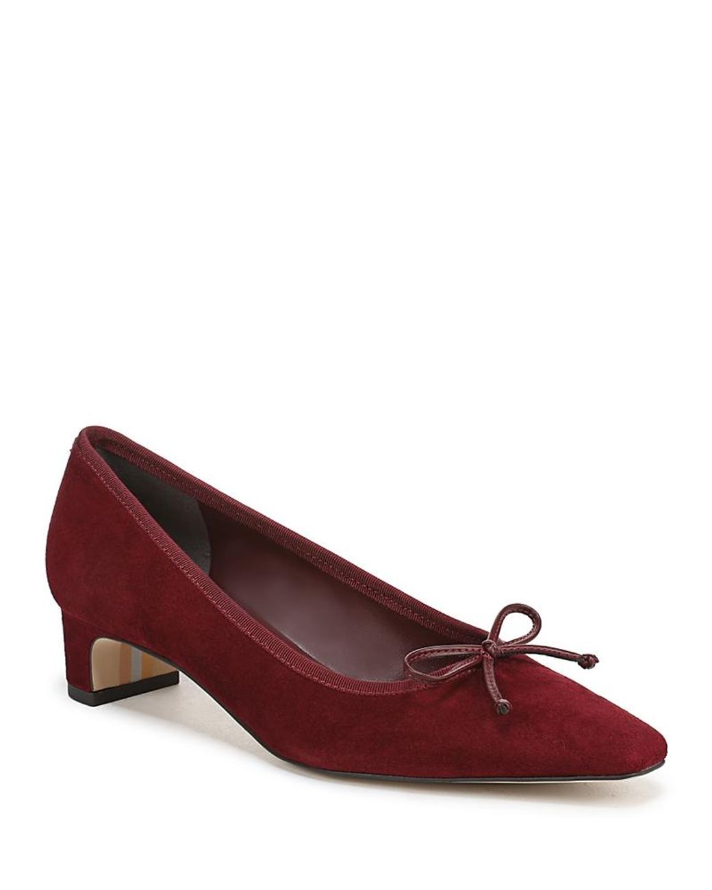 Sam Edelman Rinda Kitten Heel Pumps in Red | Lyst