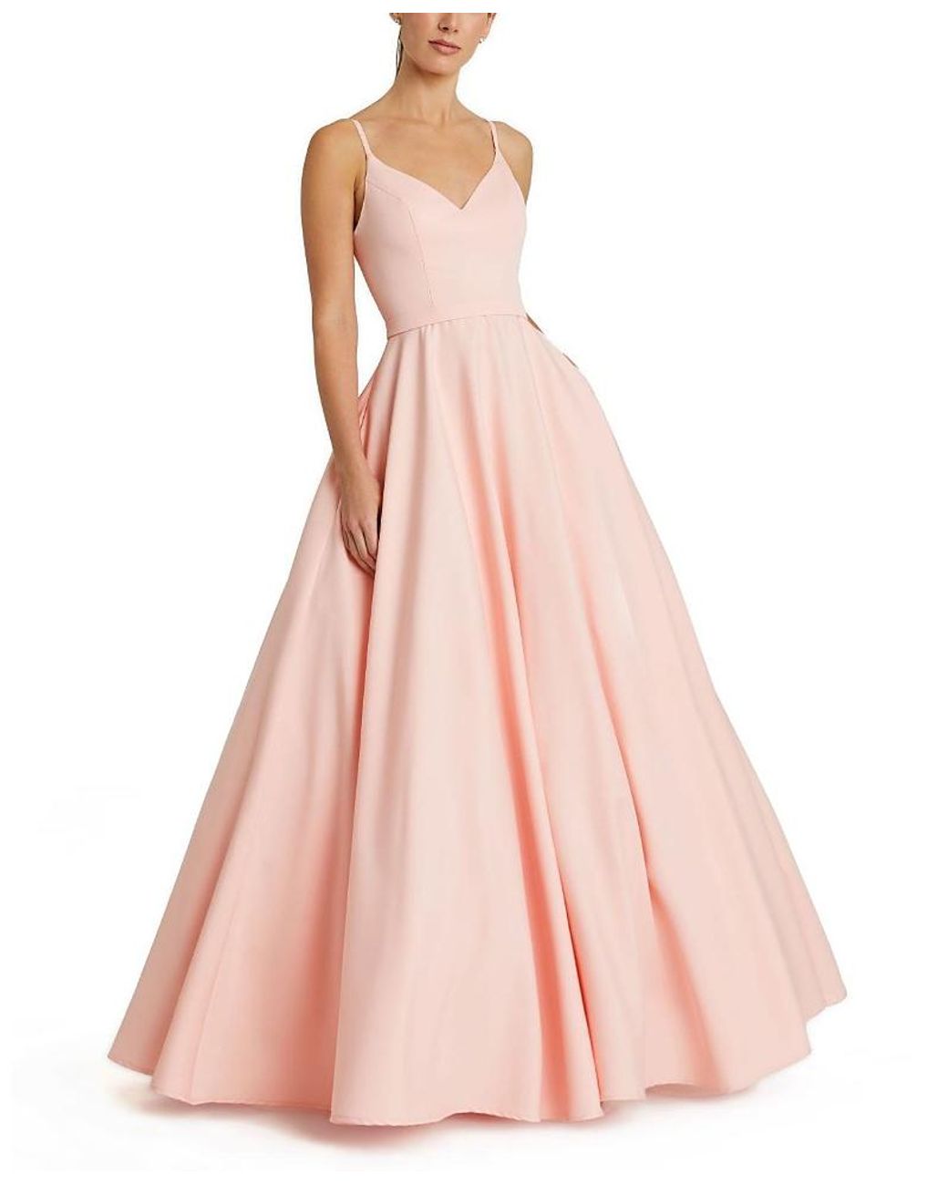 Mac Duggal Classic A-Line V-Neck Ballgown in Pink | Lyst