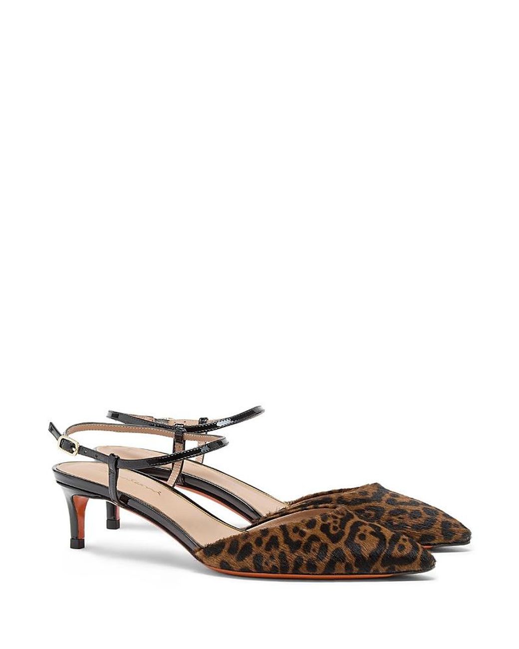 Santoni Mid-Heel Slingback | Lyst