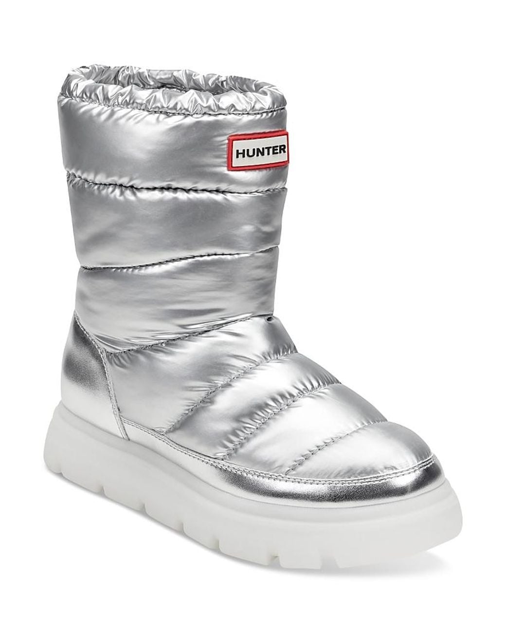 HUNTER Maribel Lug Sole Insulated Waterproof Snow Booties From Finish ...