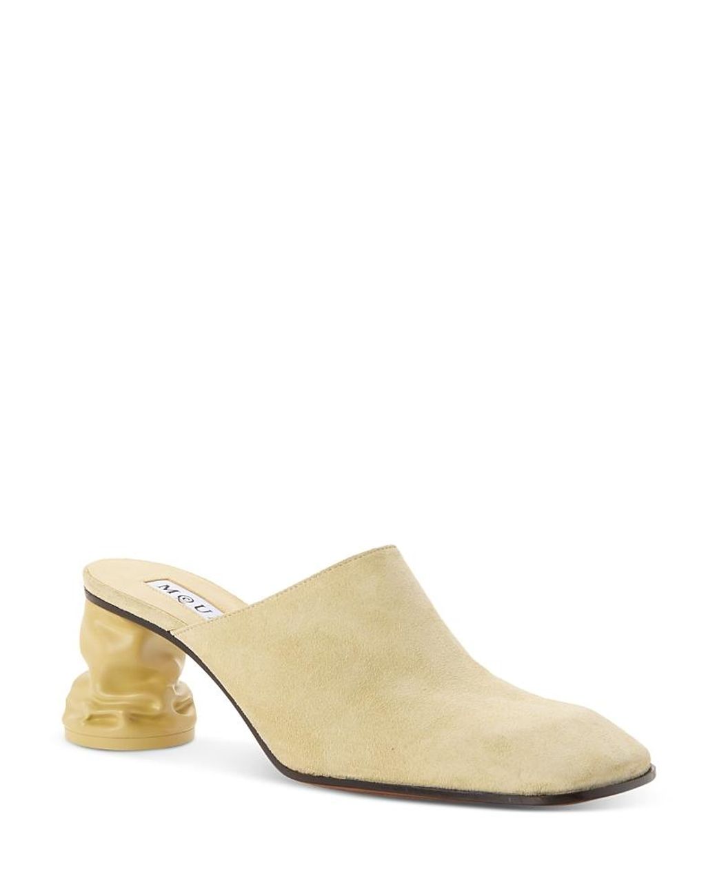Alexander McQueen Crush Mules in Natural | Lyst