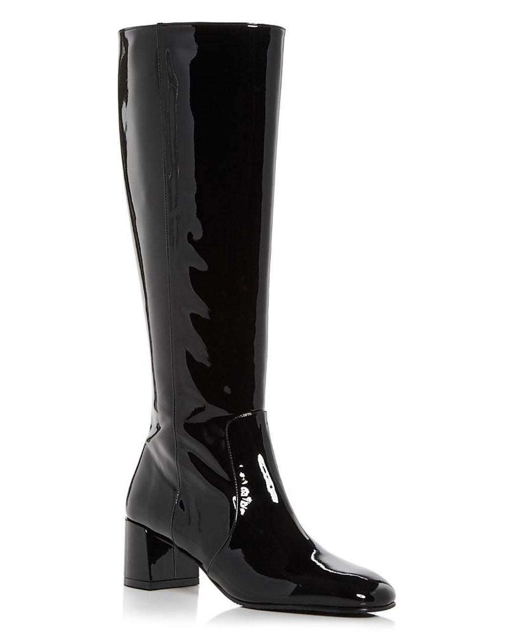 Stuart Weitzman Maeve Zip Tall Boots in Black | Lyst