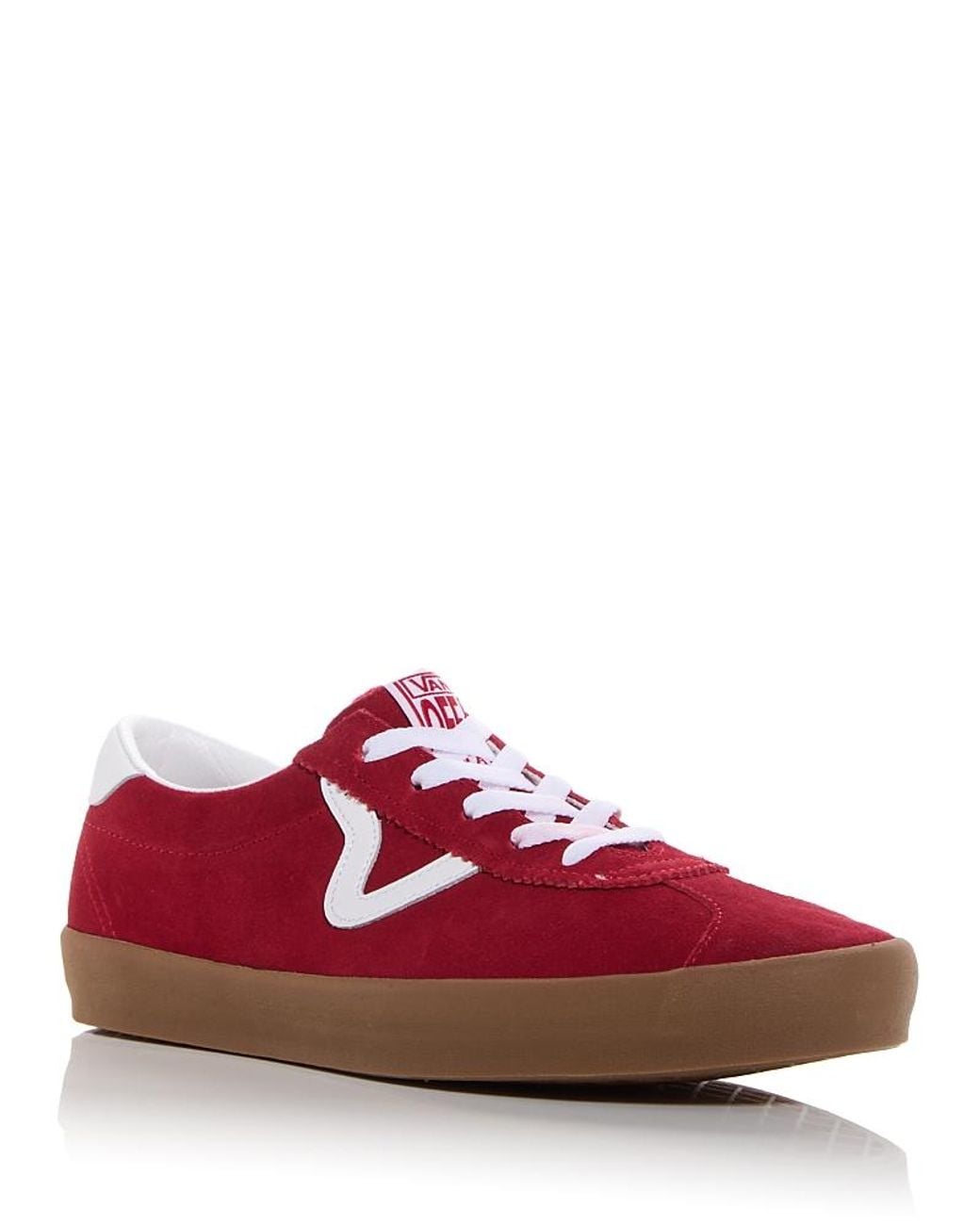 Vans Track Sport Low Top Sneakers in Red for Men | Lyst