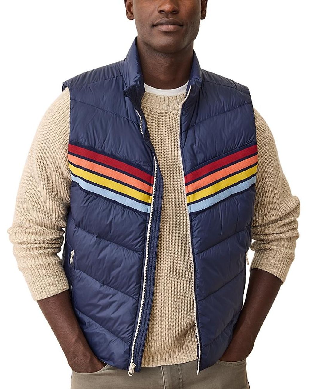 Marine Layer Bode Puffer Vest in Blue for Men | Lyst