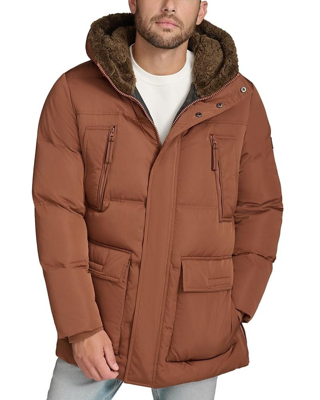 Andrew Marc Mackay Jacket in Brown for Men | Lyst