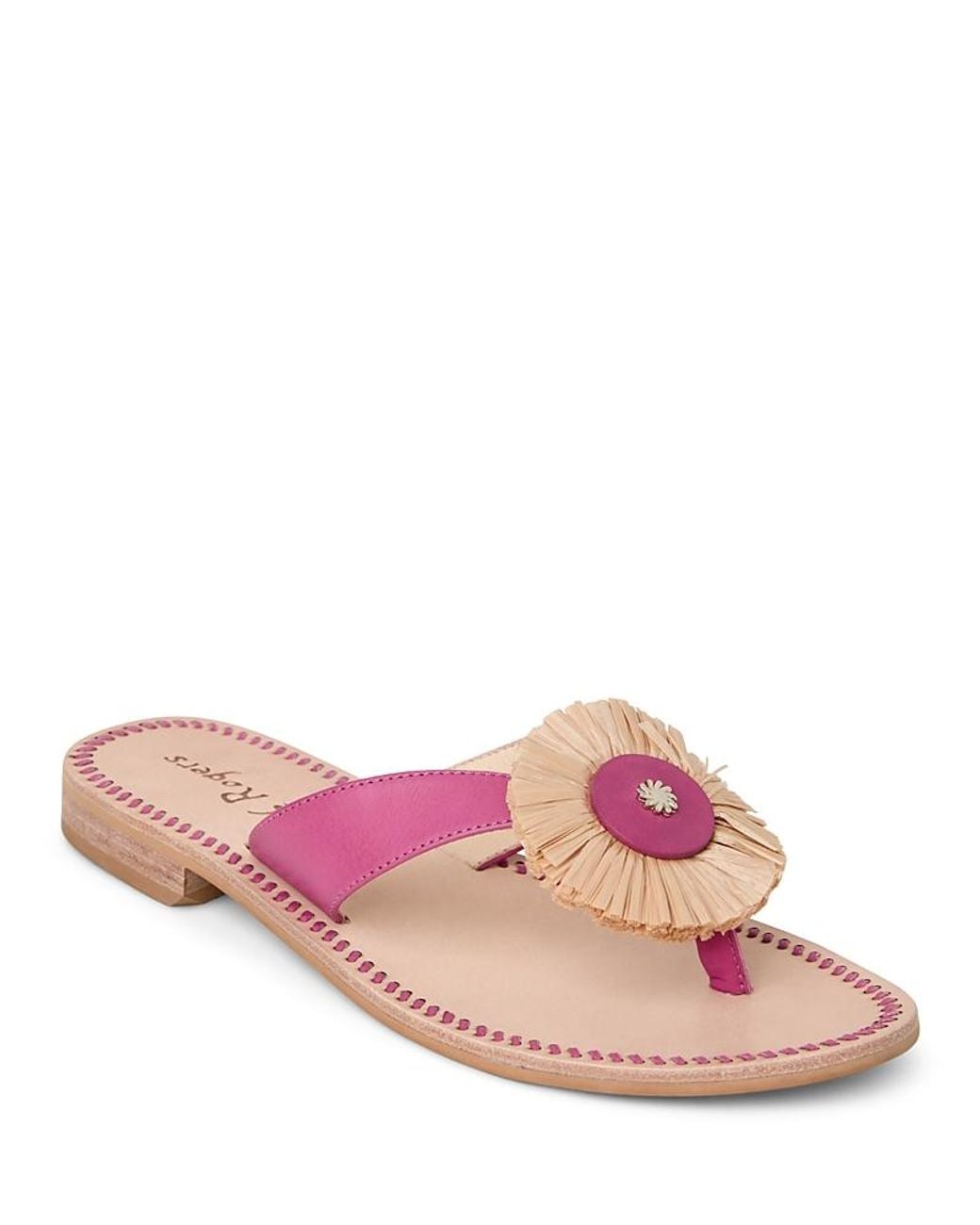 Jack Rogers Cay Thong Sandals in Pink | Lyst