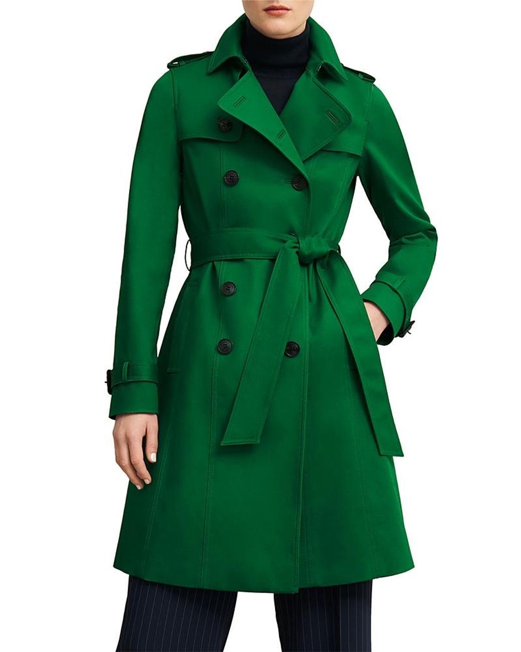 Hobbs Skylar Trench Coat in Green | Lyst