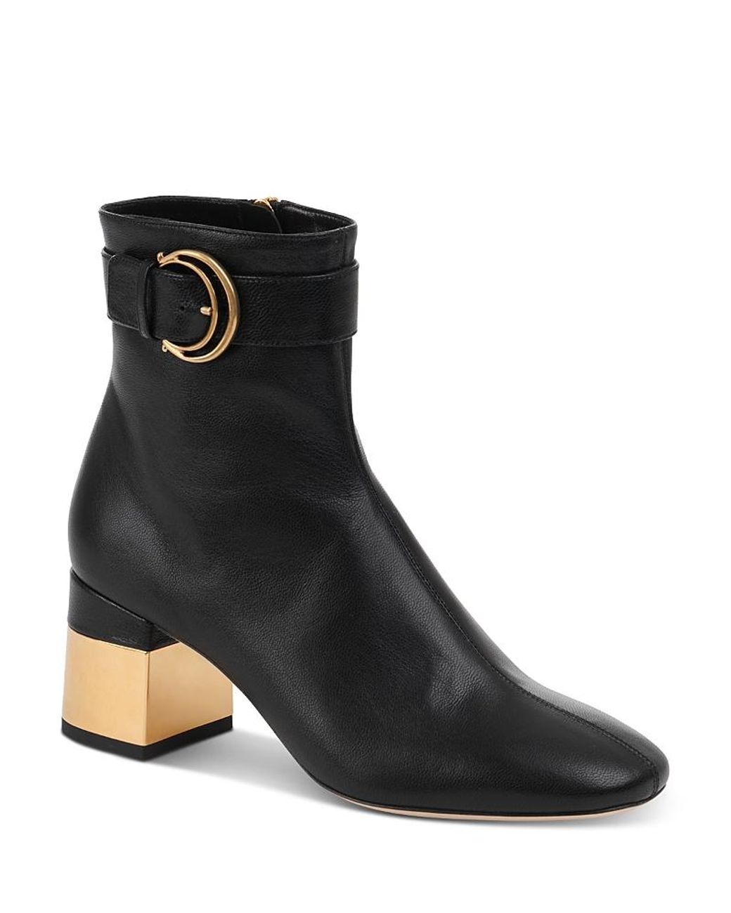 Chloé Alize Buckled Ankle Boots in Black | Lyst