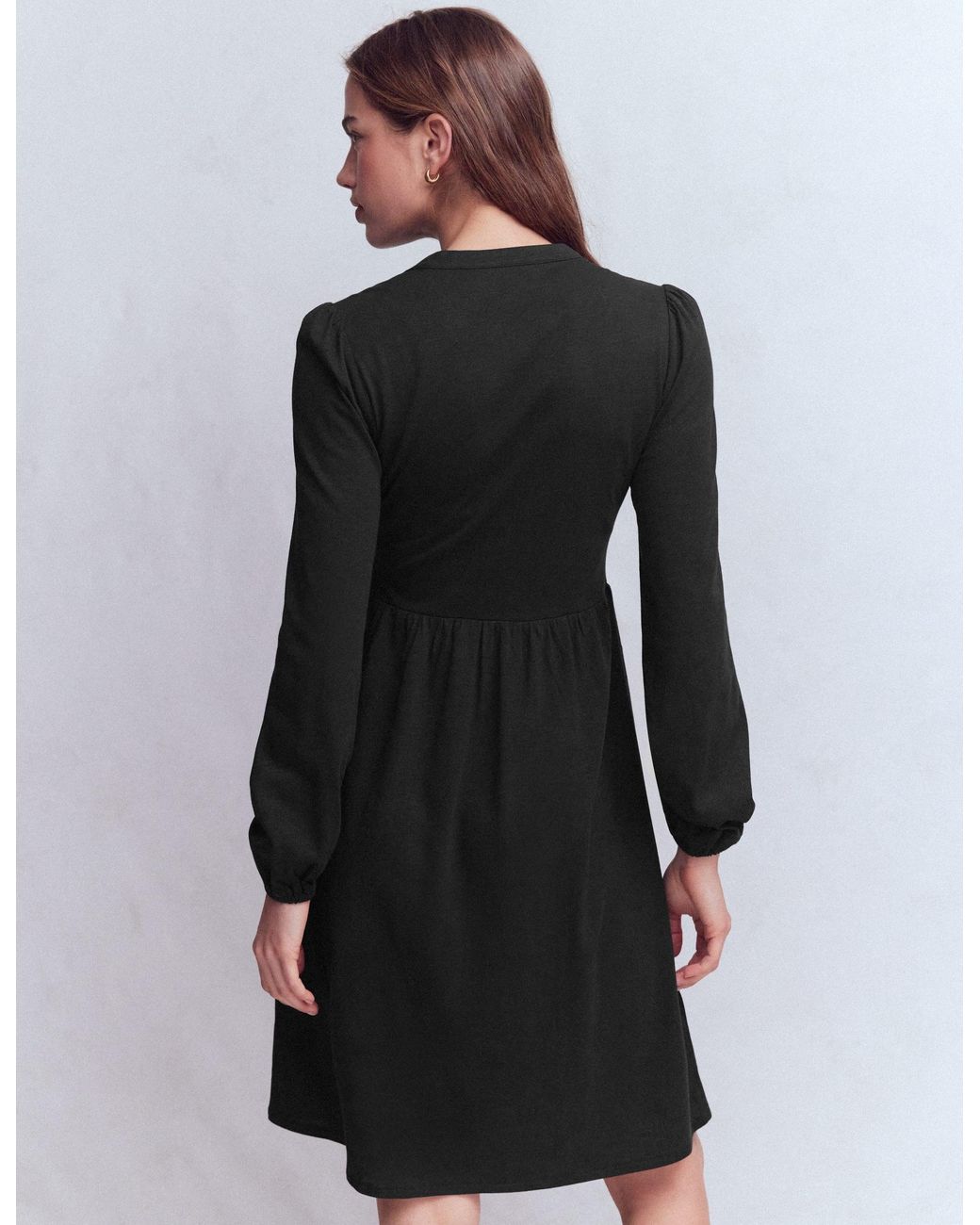 Boden Amy Short Jersey Dress in Black | Lyst UK