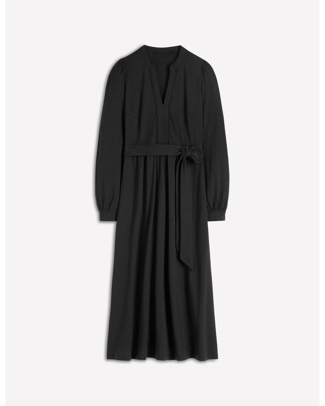 Boden Naomi Long Sleeve Jersey Dress in Black | Lyst UK