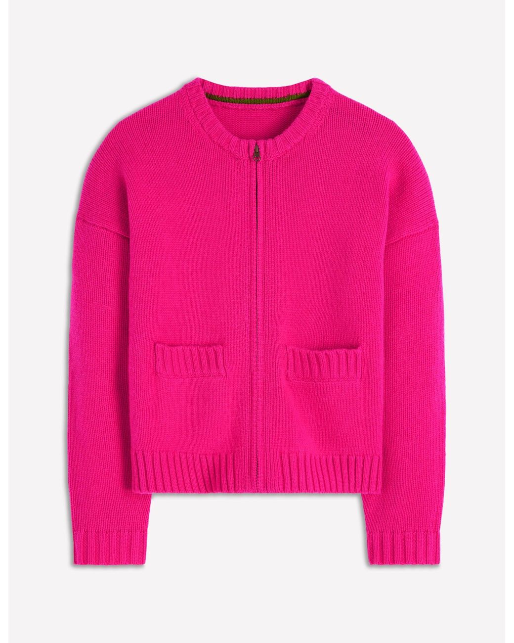 Boden Maya Zip-Up Jacket in Pink | Lyst