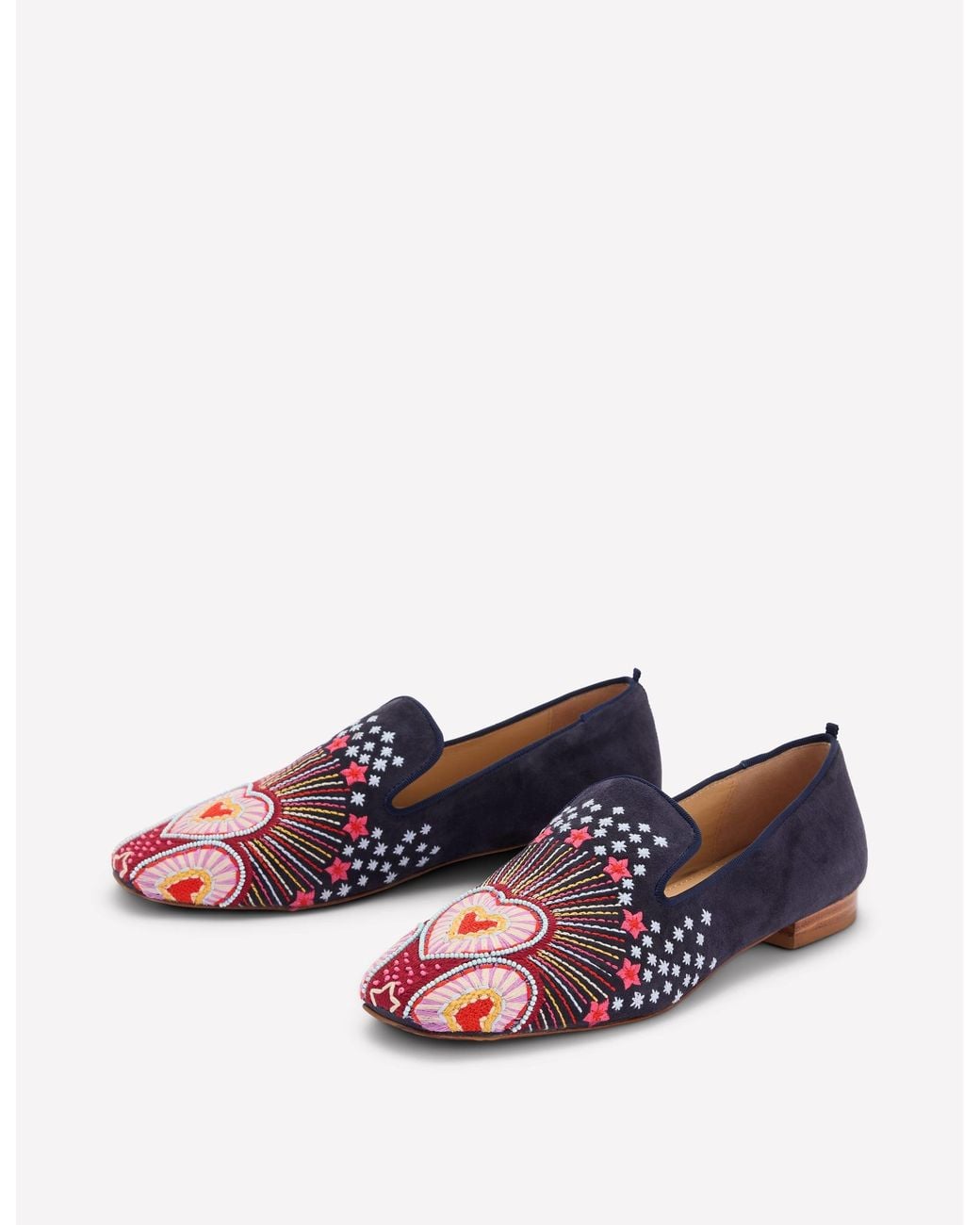 Boden Slipper Cut Loafers in Purple | Lyst