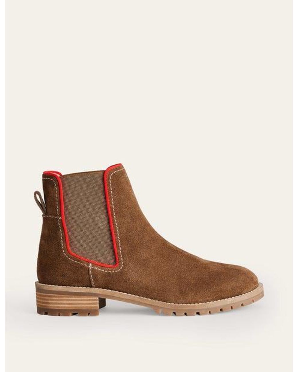 Boden Freya Suede Chelsea Boots in Brown | Lyst