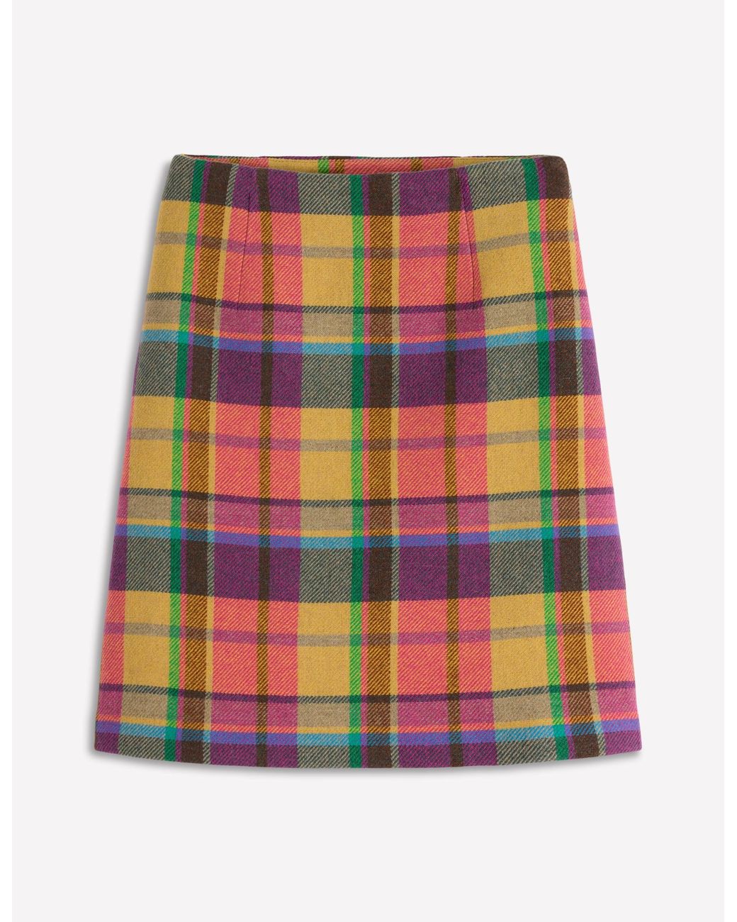 Boden Wool A Line Mini Skirt in Red | Lyst