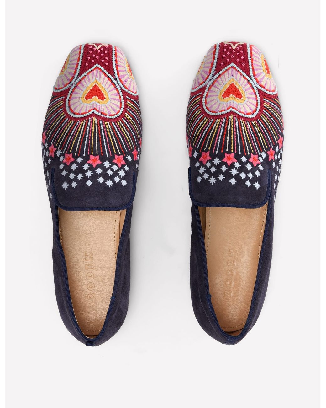 Boden Slipper Cut Loafers in Purple | Lyst