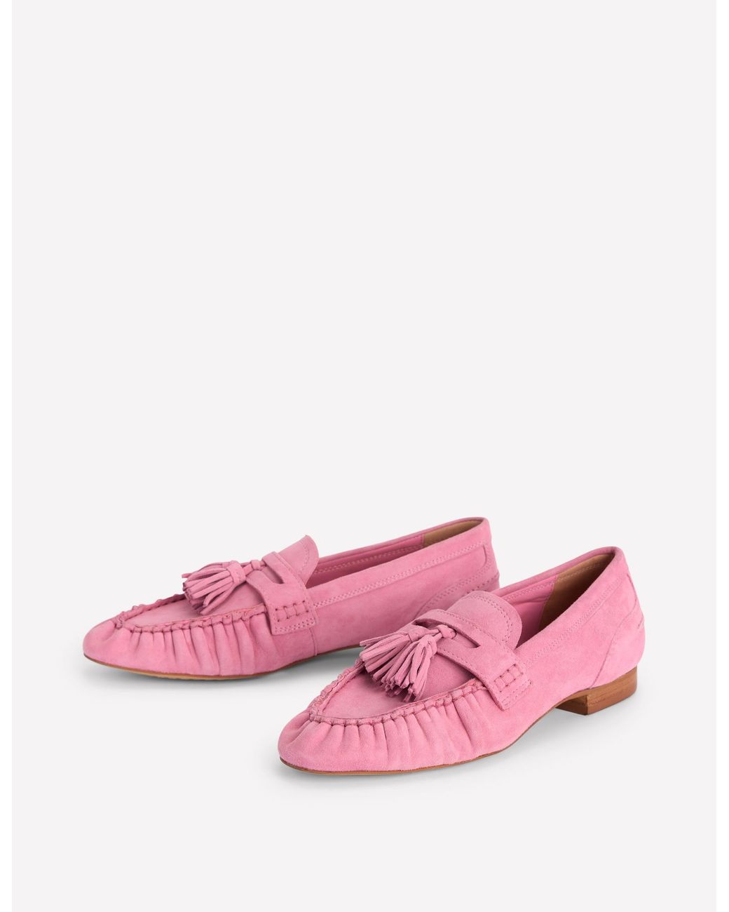 Boden Soft Ruched Loafers in Pink | Lyst