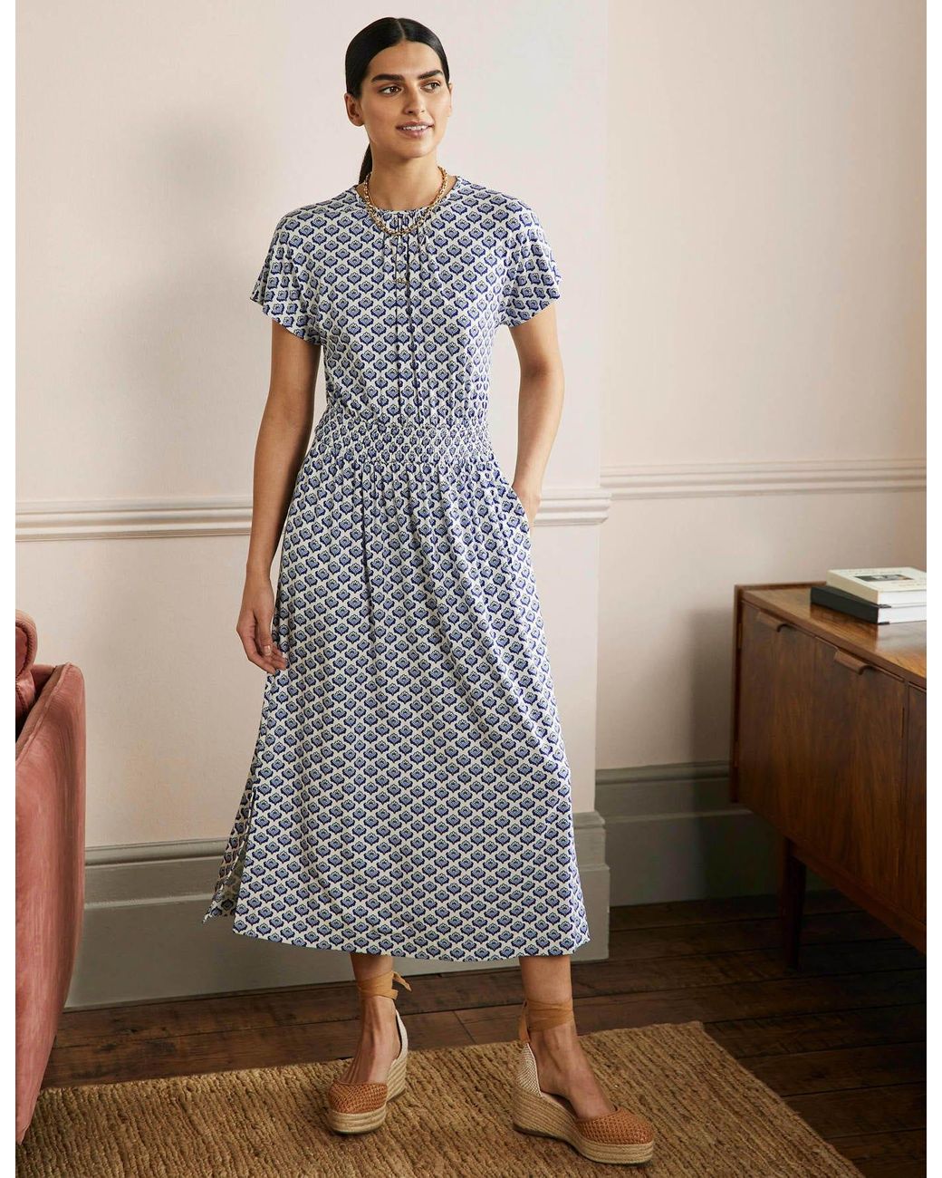 Short Sleeve Jersey Midi Dress at Jonathan Whelchel blog
