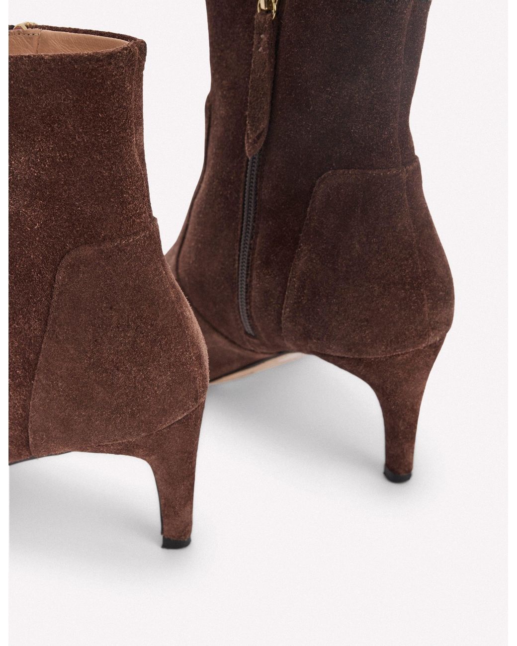 Boden Mid Heel Ankle Boots in Brown | Lyst