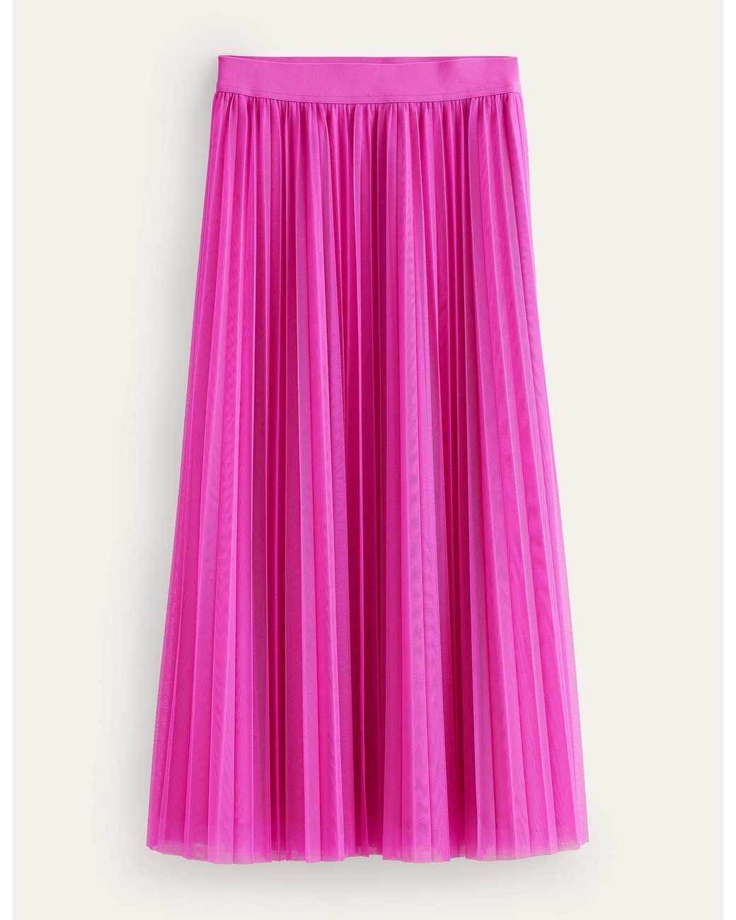 Boden Pleated Tulle Skirt In Pink Lyst