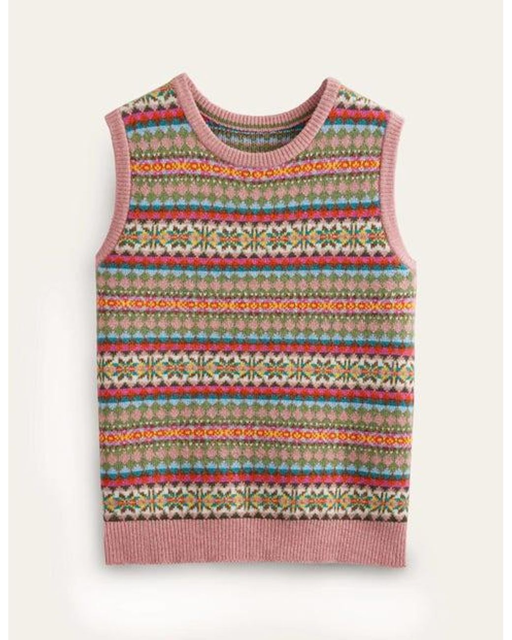 Boden Edie Fair Isle Tank Multi | Lyst Boden Edie Fair Isle Tank Multi | Lyst