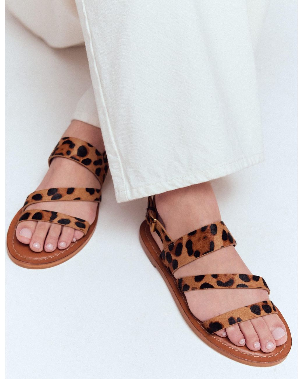 Boden Asymmetric Sandal in Brown | Lyst
