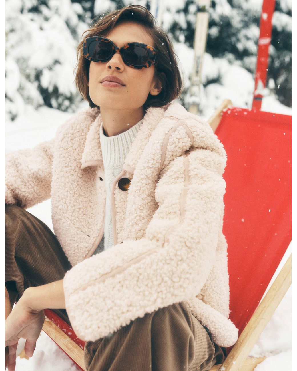 Boden Borg Jacket in Natural | Lyst