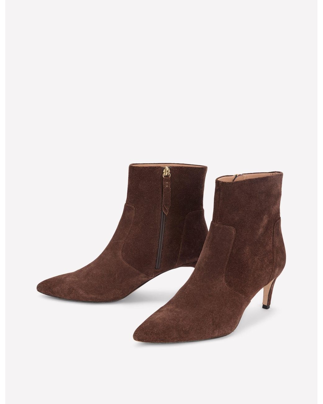 Boden Mid Heel Ankle Boots in Brown | Lyst