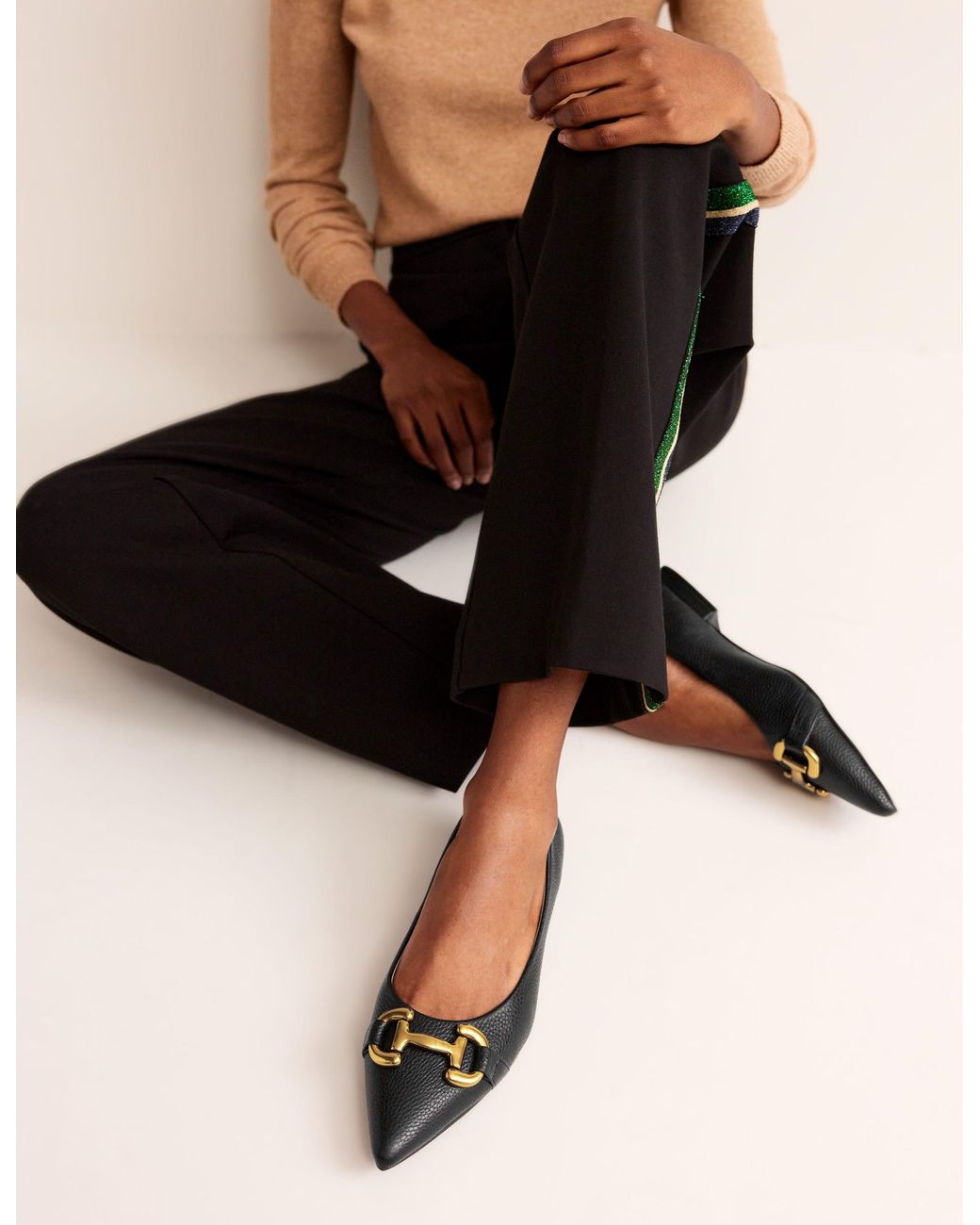 Boden Iris Snaffle Ballet Flatsblack | Lyst